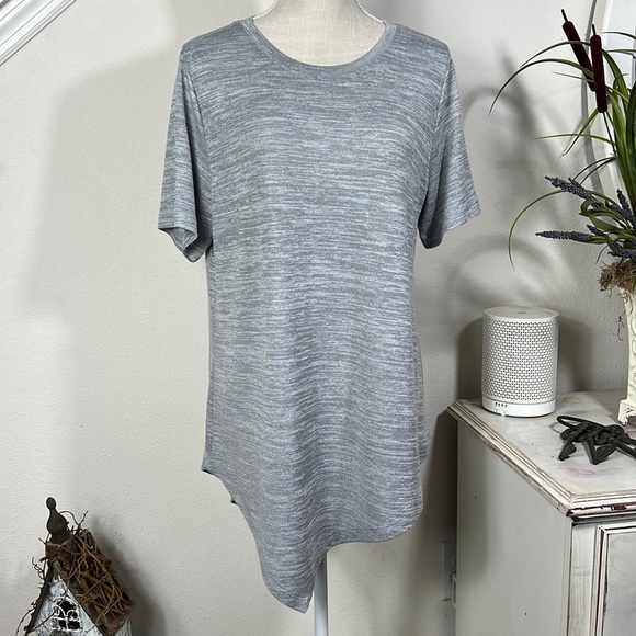 Chelsea & Theodore | Tops | Chelsea Theodore L Grey Asymmetrical Tunic ...